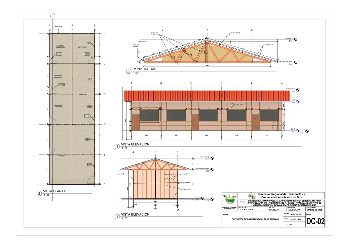 Campamento Nuevo - Plano - DC-02 - Replanteo DE Campamento Bloque ...