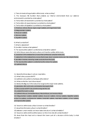 Portage Learning AP 1: Module 1 Problem Set - Question 1 2 / 2 pts ...