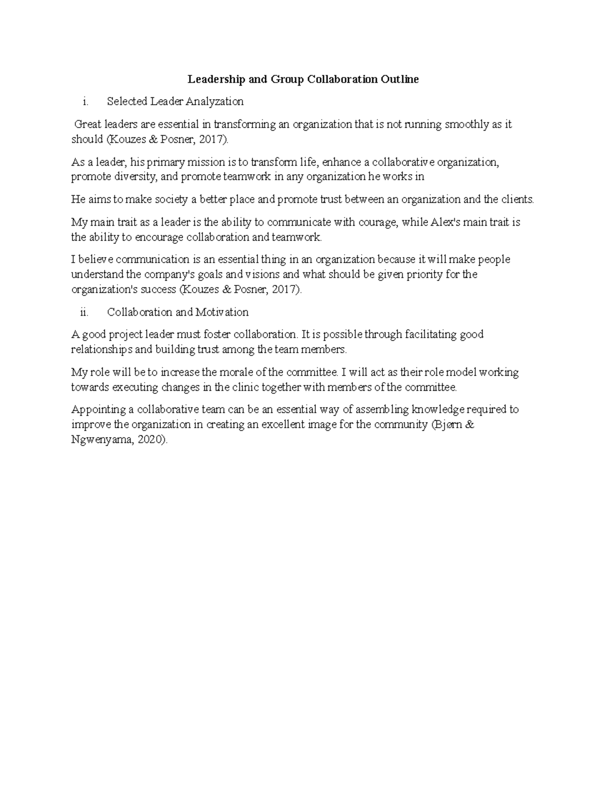 202012 08042938 outline - Leadership and Group Collaboration Outline i ...