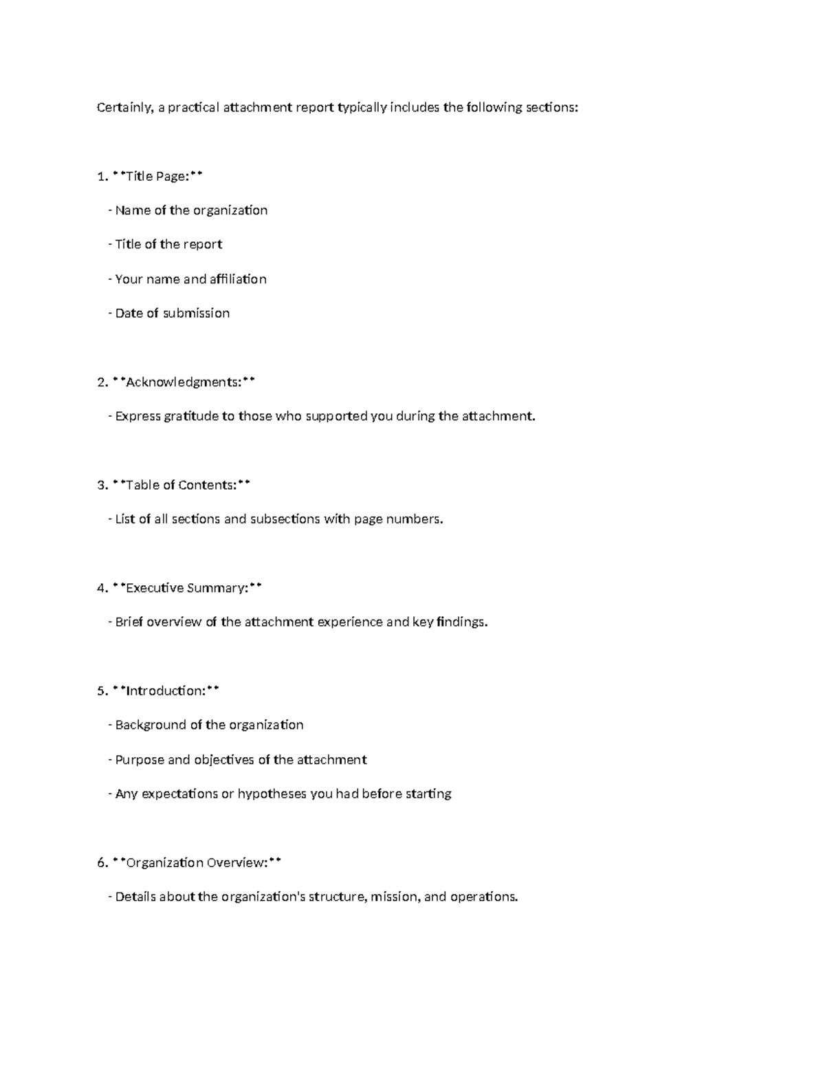 Attachment report sample - Certainly, a practical attachment report ...