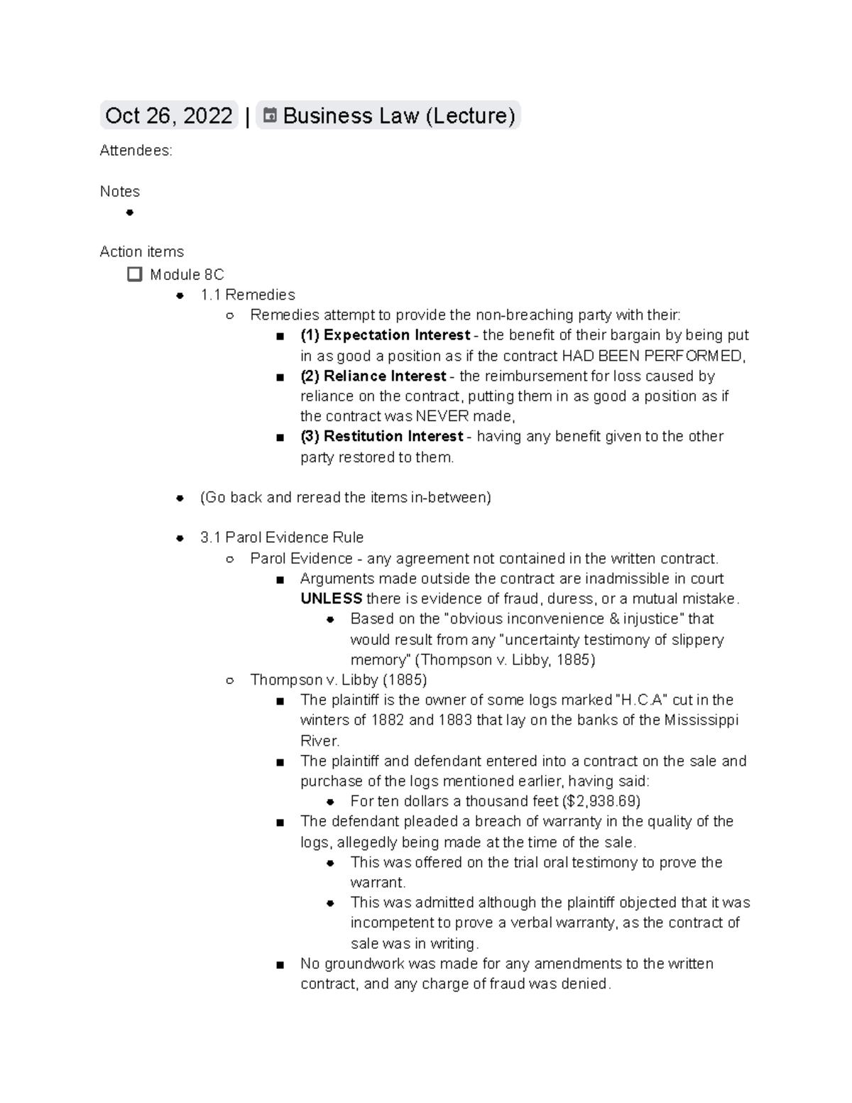 Notes - Business Law (Lecture) 32-34 - Oct 26, 2022 | Business Law ...