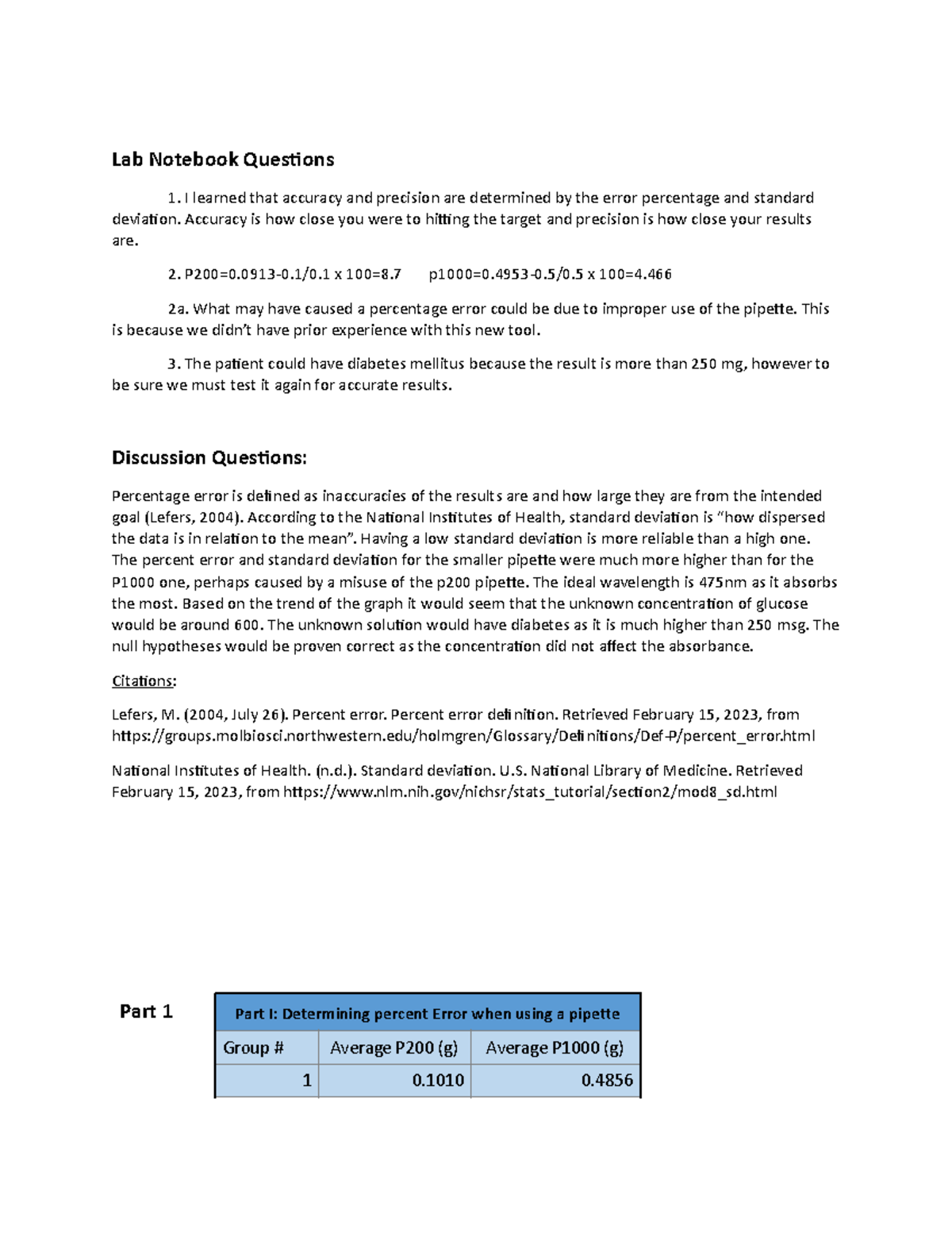 Lab 3 - Lab 3 graphs and answers to lab questions - Lab Notebook Ques ...