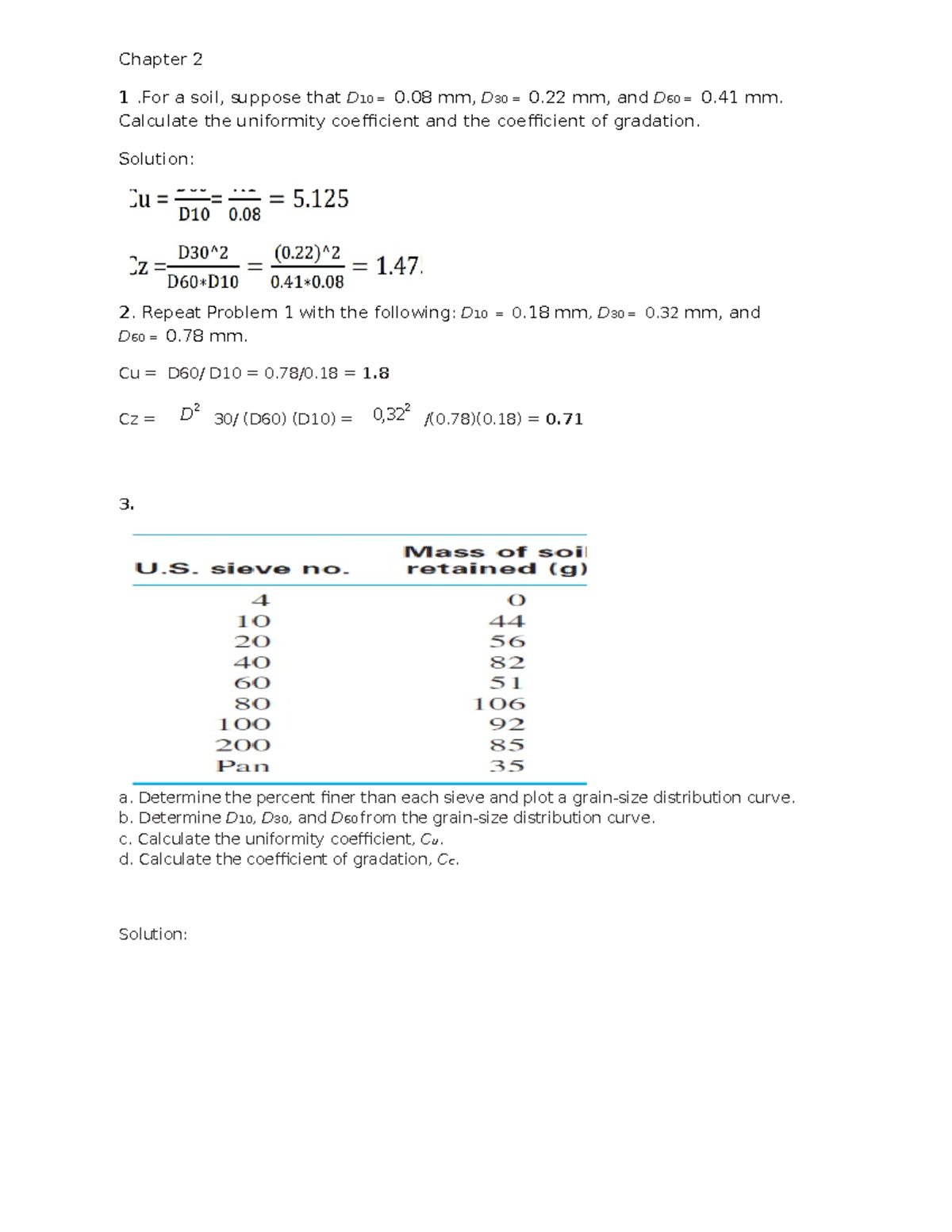Geo-sample-problems - Geo problems with solutions - Chapter 2 1 .For a ...