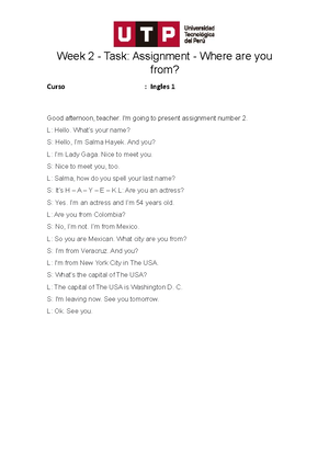 (AC-S08) Week 8 - Task Assignment - Professions and Occupations - (AC-S08) Week 8 - Task ...