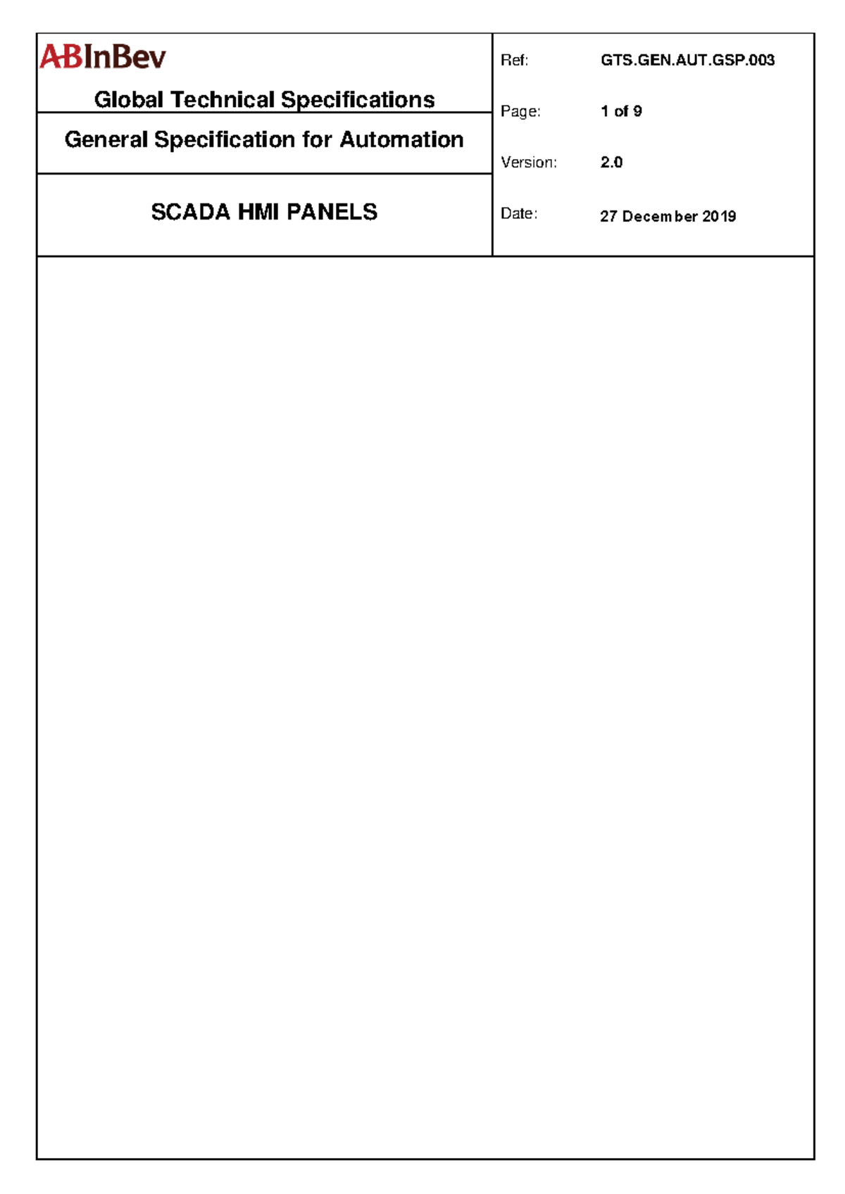 GTS.GEN.AUT.GSP.003 - Panels HMI Scada Systems - Global Technical ...