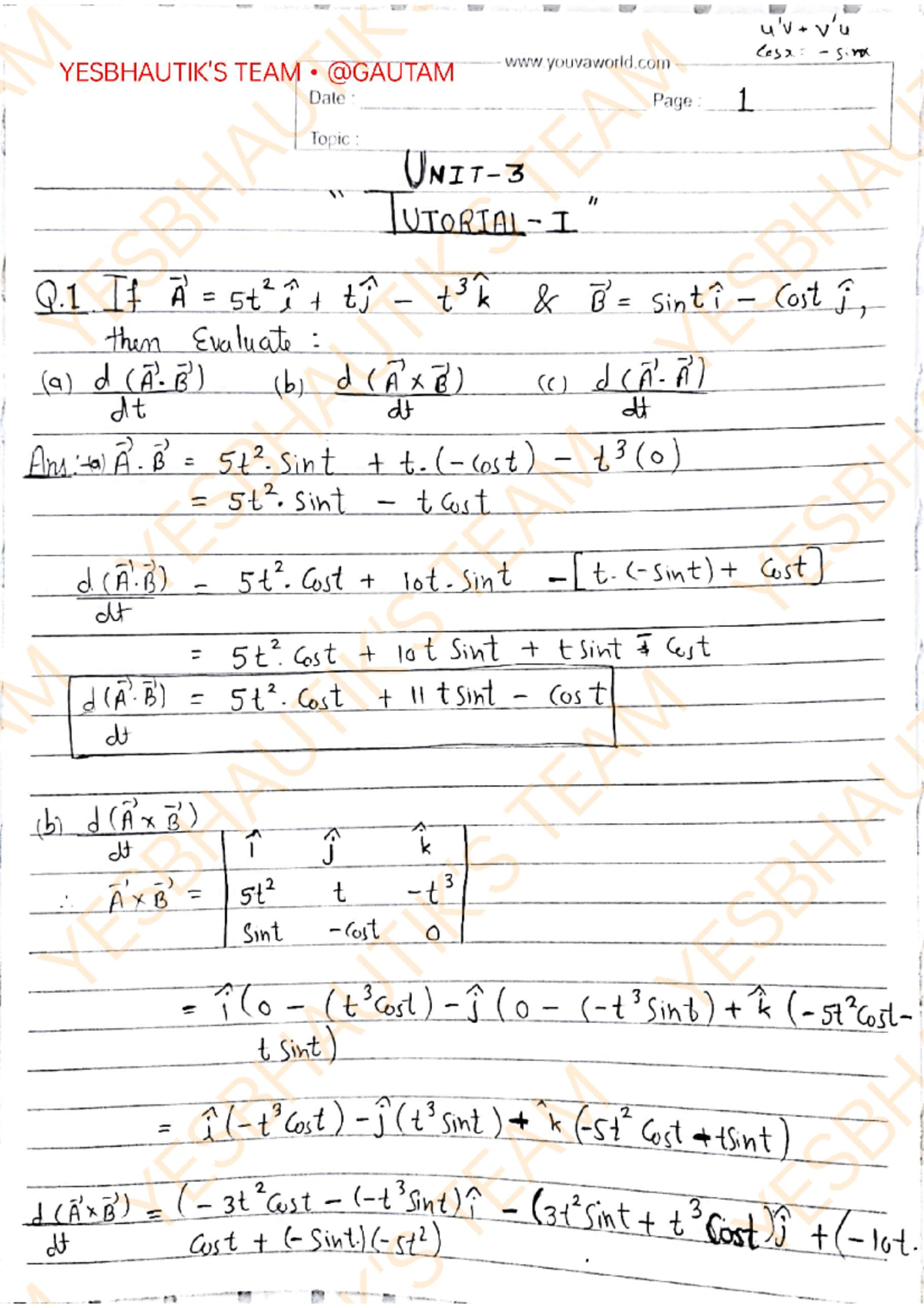 Calculus -unit -3 @yesbhautik - Computer science engineering - Studocu