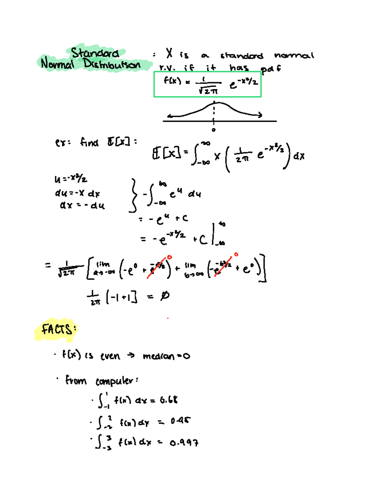 Normal Distribution - Sarah Schott - Standard X is a standard normal ...