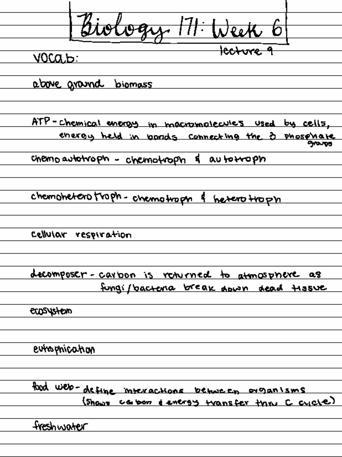 Week 6 (Lectures 9 + 10) - Fall 2022 - 171 - Studocu