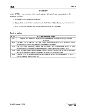 Entrep Module 2-THE Business PLAN - Entrepreneurship Quarter 1 – Module ...