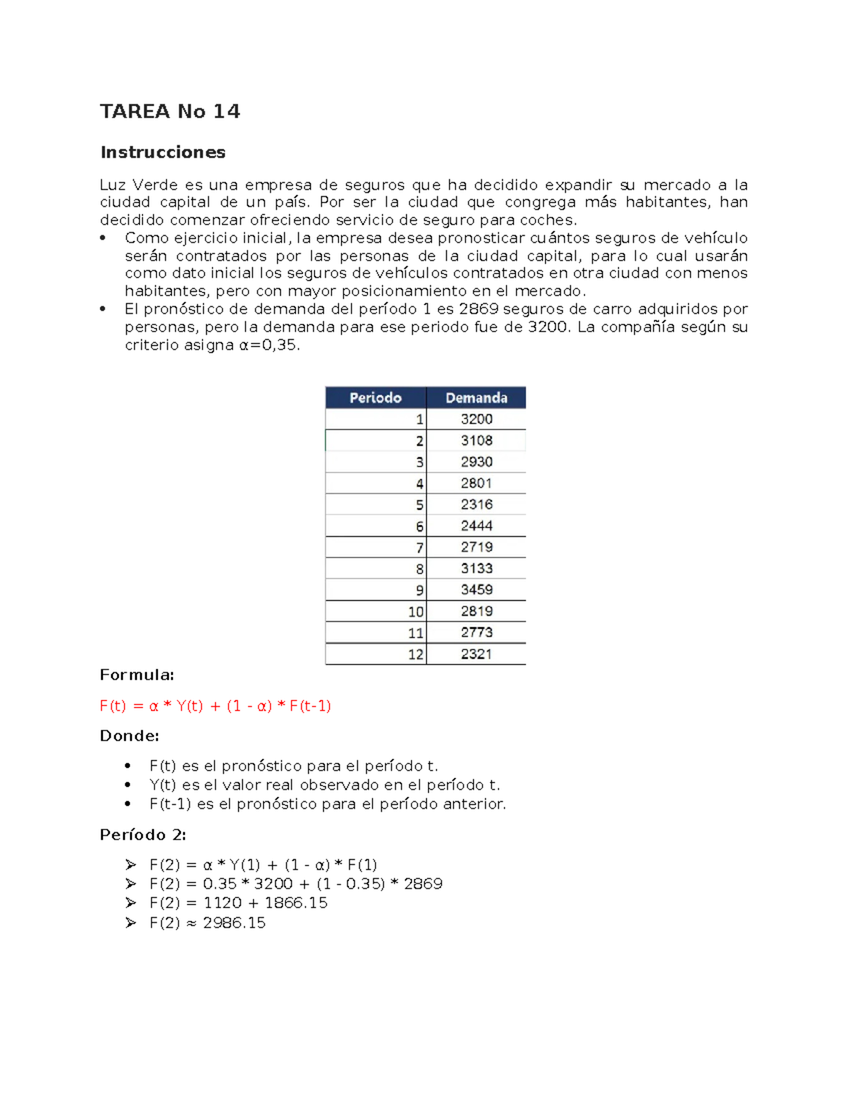 Tarea No 14 - Son trabajos obligatorios echos en clase - TAREA No 14 Instrucciones Luz Verde es ...