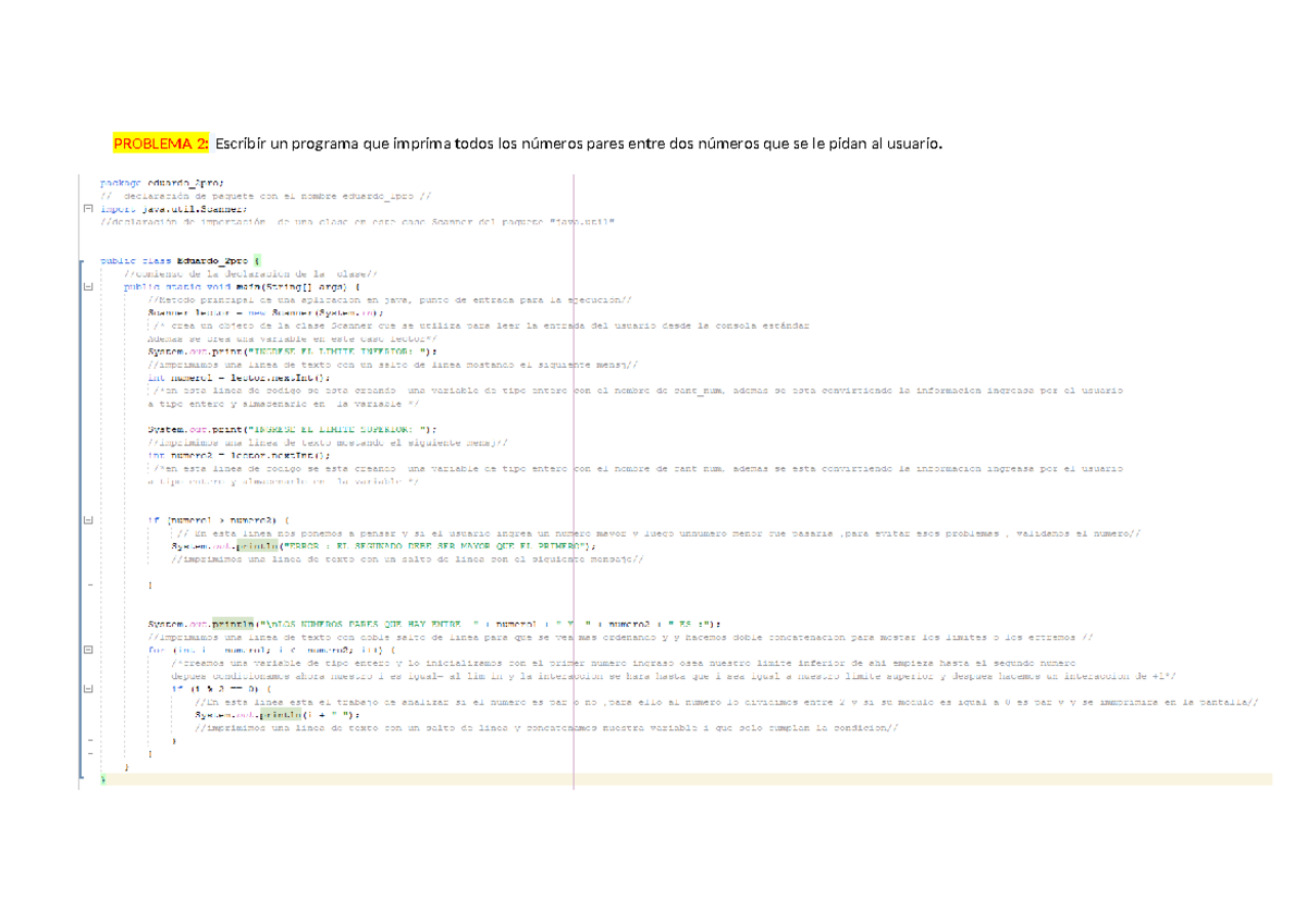 Problema 2 - Taller de programacion - PROBLEMA 2: Escribir un programa ...