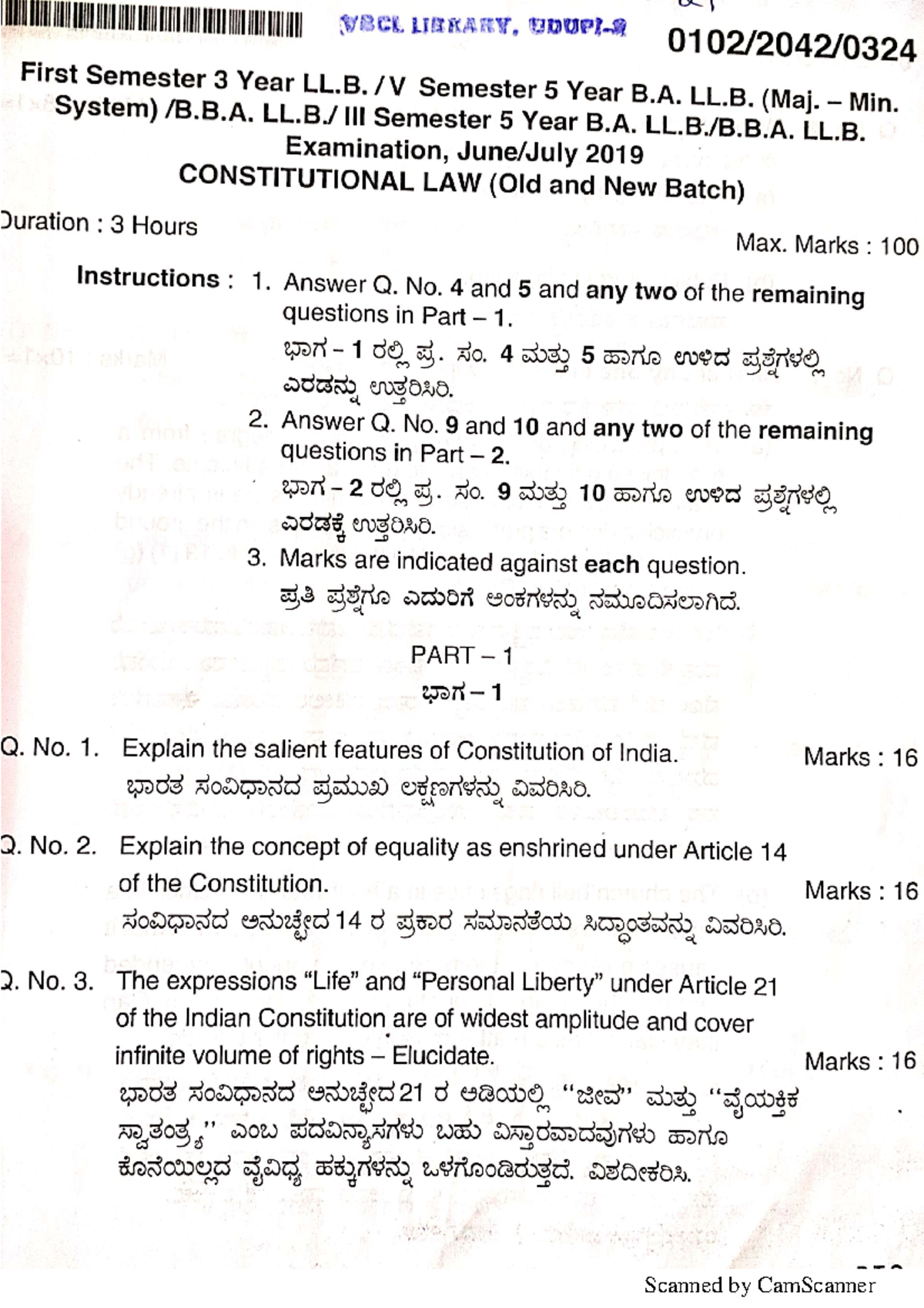 Constitution Law - I - Co stitutional law - Studocu