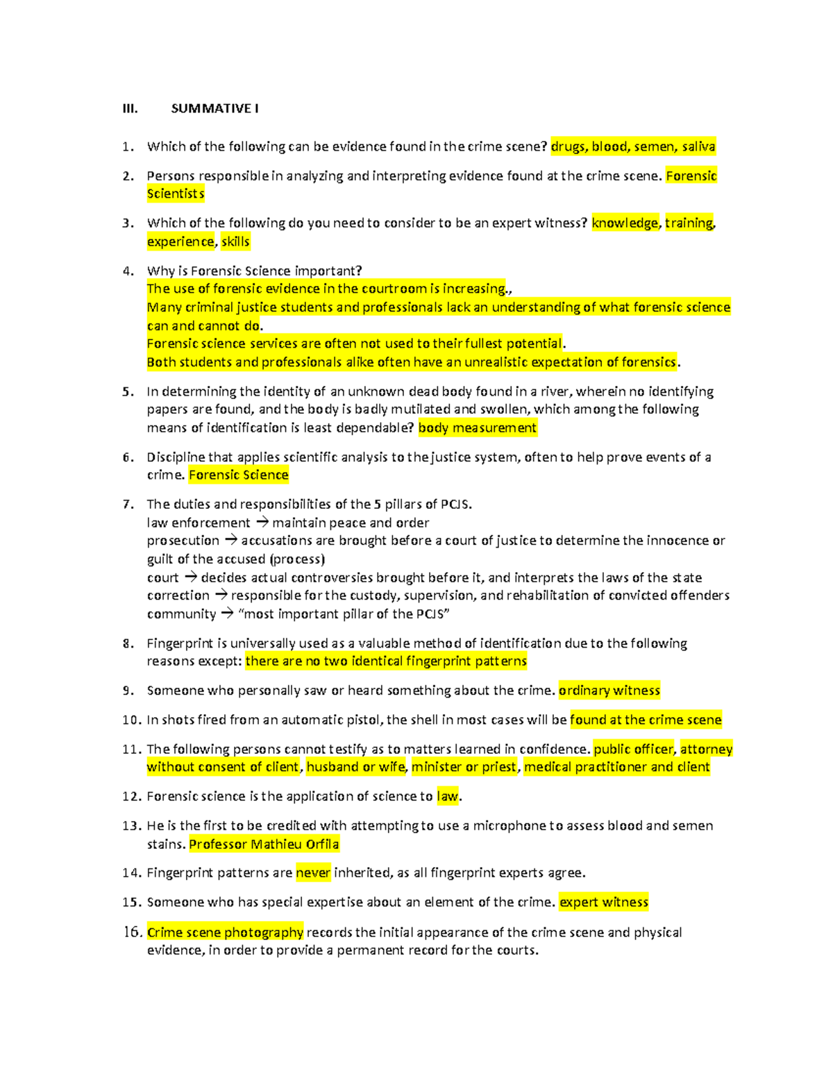 Fundamentals of Criminal Investigation Practice Exam - Introduction to ...