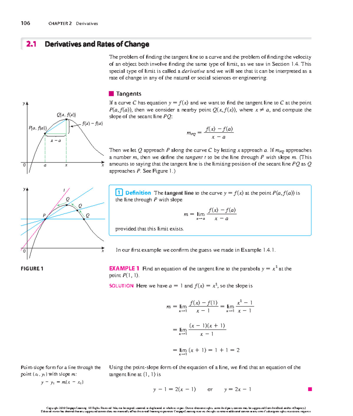 MATH CH - math work - 106 CHAPTER 2 Derivatives The problem of nding ...