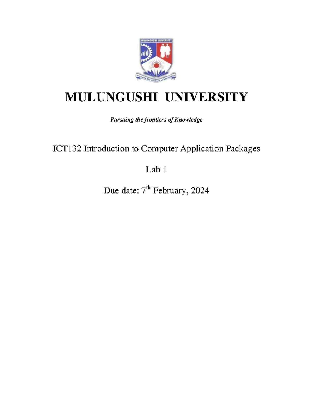 ICT132 Lab 1 - Learning process - Information and communication ...