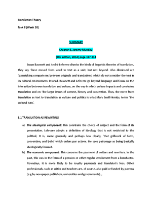 Discourse and Register Approaches in Translation Studies - DISCOURSE ...