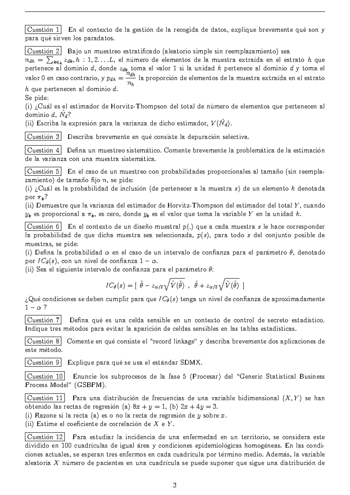 Examen 2023-Interna - Cuesti ́on 1 En el contexto de la gesti ́on de la ...