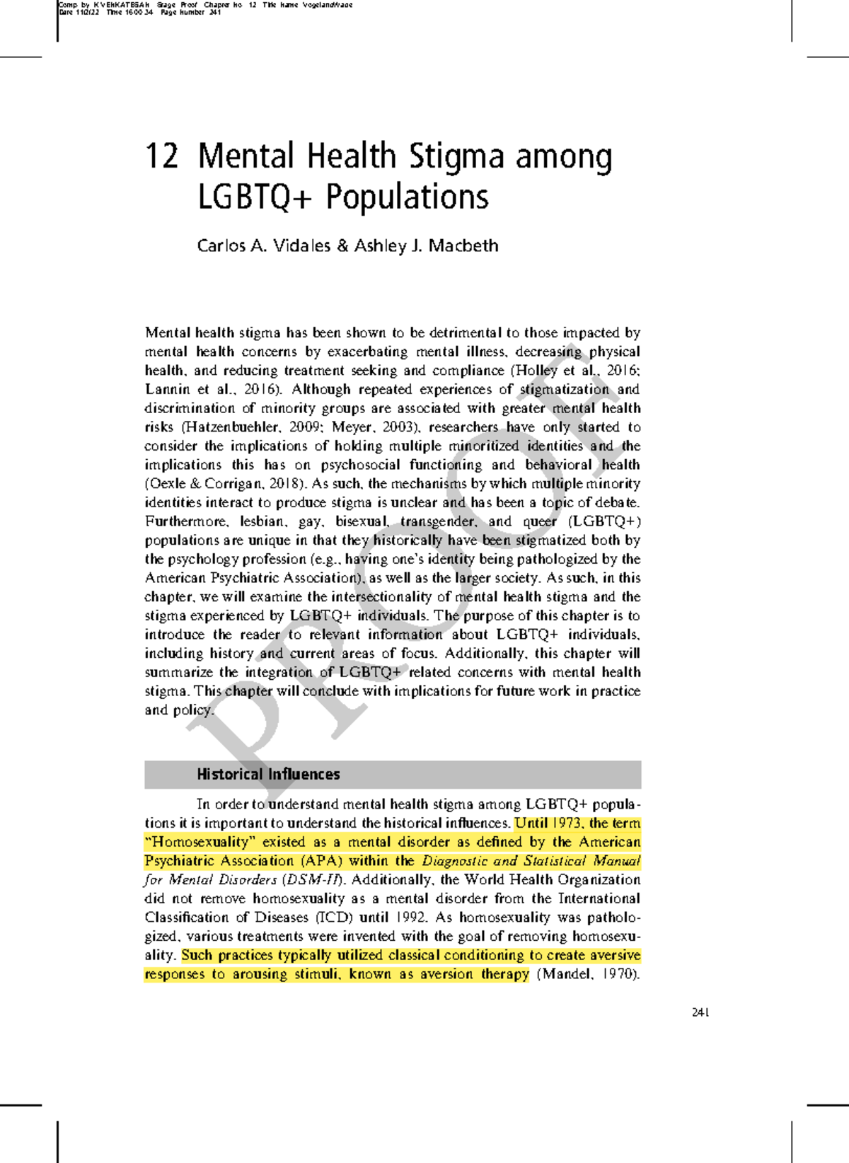 W2 Annotation of "Mental Health Stigma Among Lgbtq" - 12 Mental Health ...