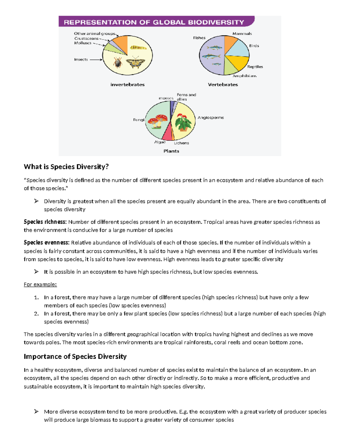 Species-Diversity - SCIENCE - What is Species Diversity? “Species ...