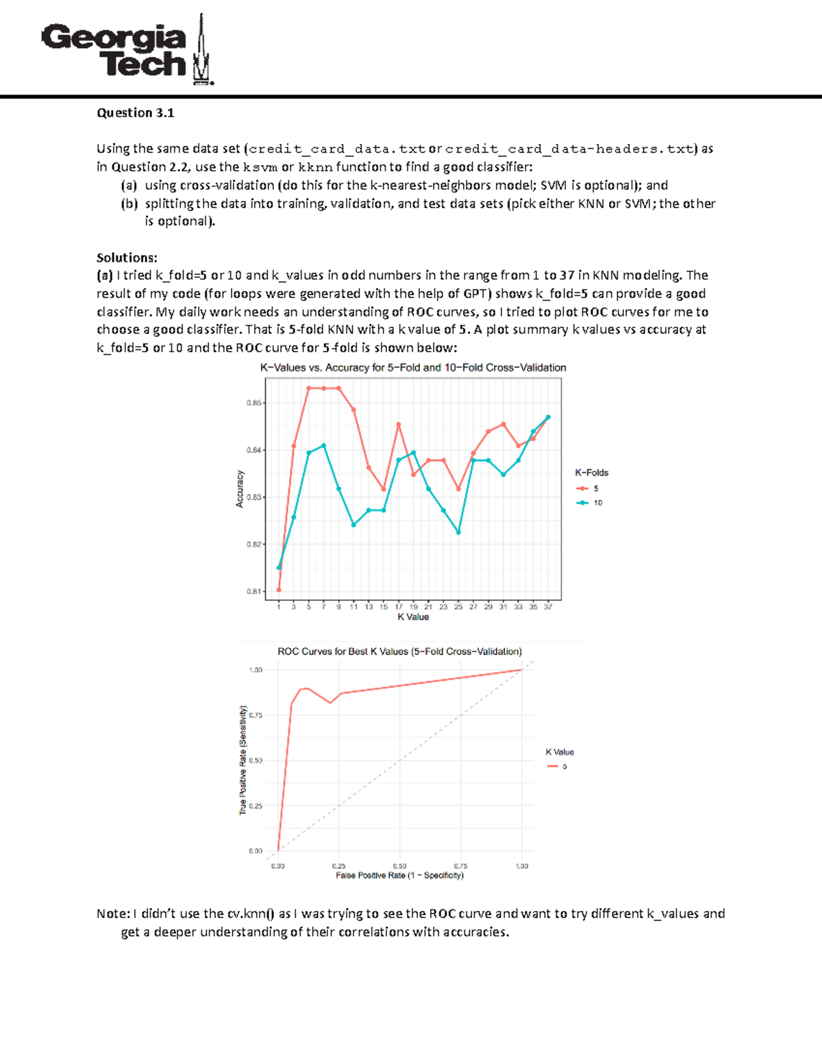 HW2 sep - This is homework 2 of the 2024 school year ISYE 6501 ...