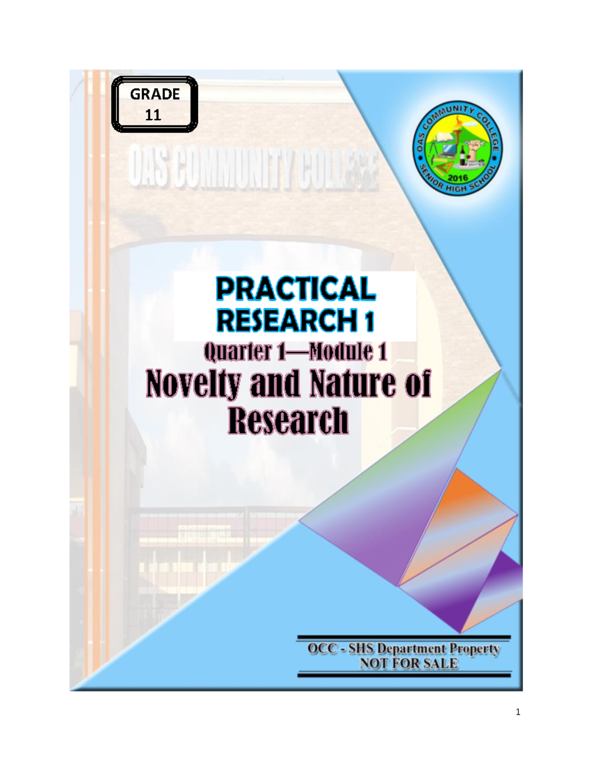Module 1 Week 1 PR1 1 1 - GRADE 11 PRACTICAL RESEARCH 1 – Grade 11 ...