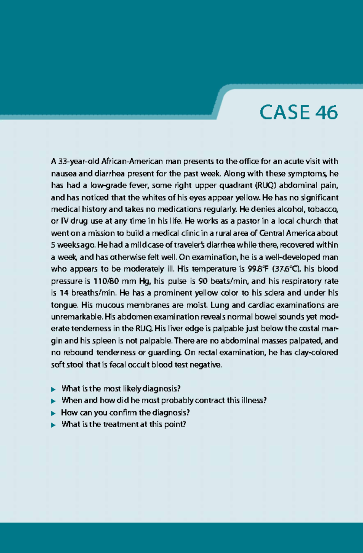 Case Files - Ictericia - Caso clínico - CASE 46 E B%!9 62$E '9.#!5 4%9/#!5E4!5E - Studocu