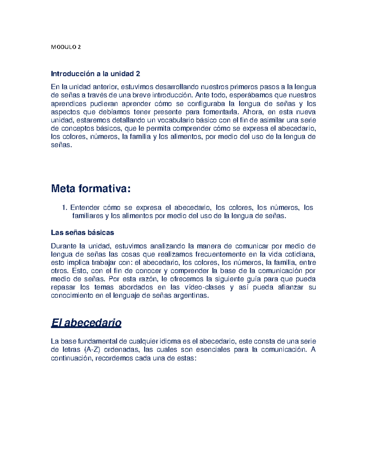 Abecedario en LSA - material LSA, lenguaje de señas argentina - MODULO ...