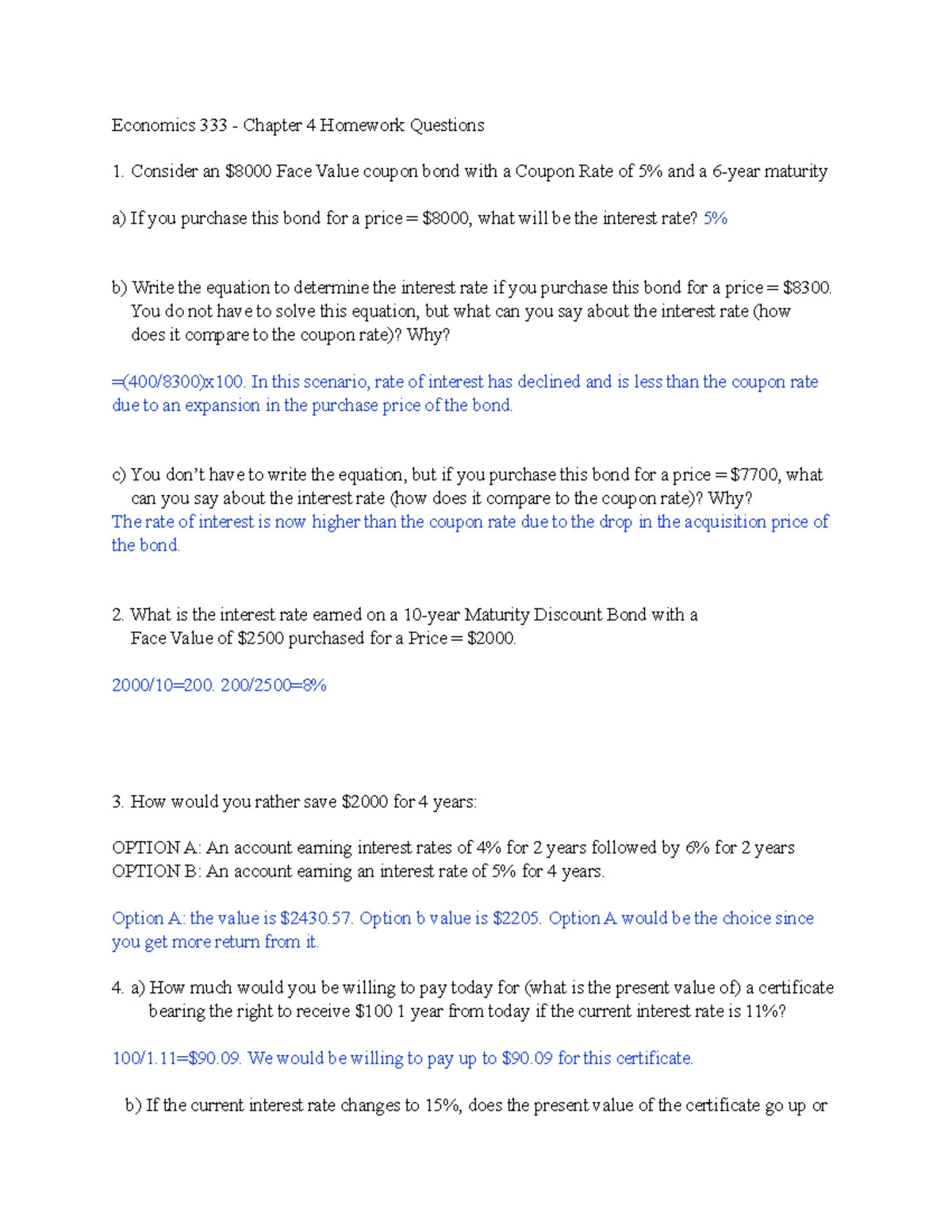 Levatino Chapter 4 hw econ 333 - Economics 333 - Chapter 4 Homework ...