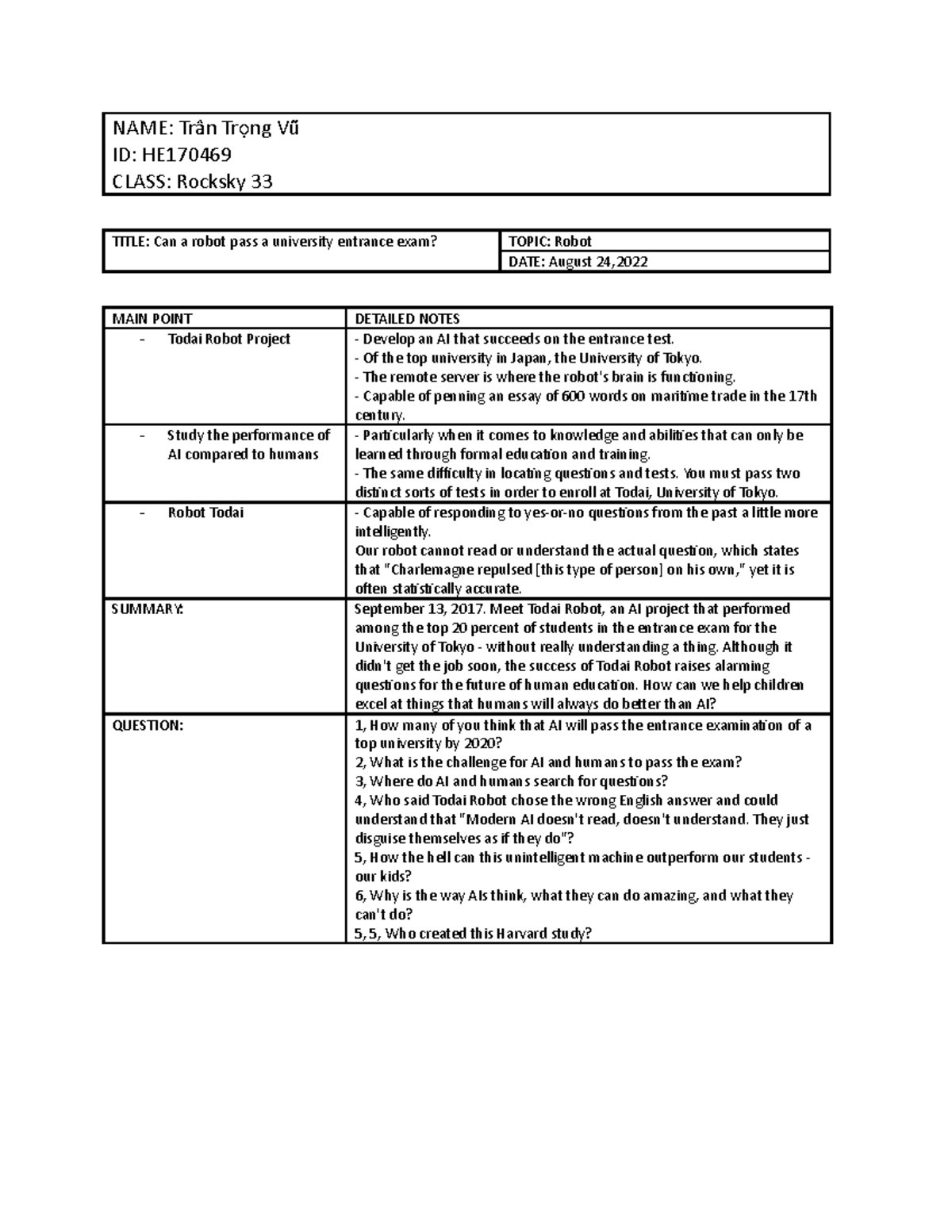 Listening-NOTE- Taking-TED-Talk- Can-a-robot-pass-a-university-entrance ...