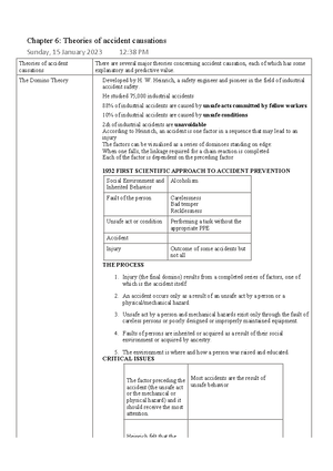 Piosh Chapter 1 - Principle of OSH - In ancient times Awareness of ...