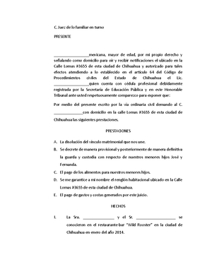 Mapa mental del caso - Equis - Derecho Civil - UACH - Studocu