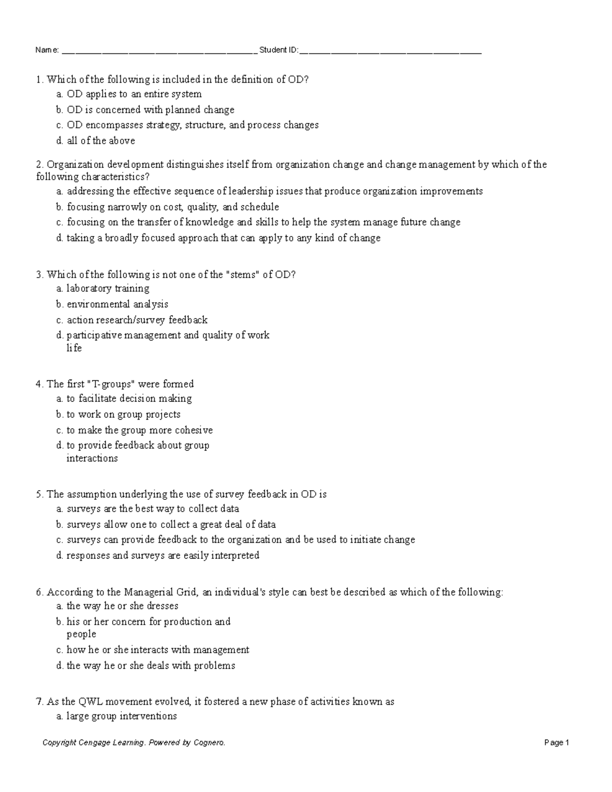 Activity Lecture 1 - Name: ____________________________________________ Student - Studocu