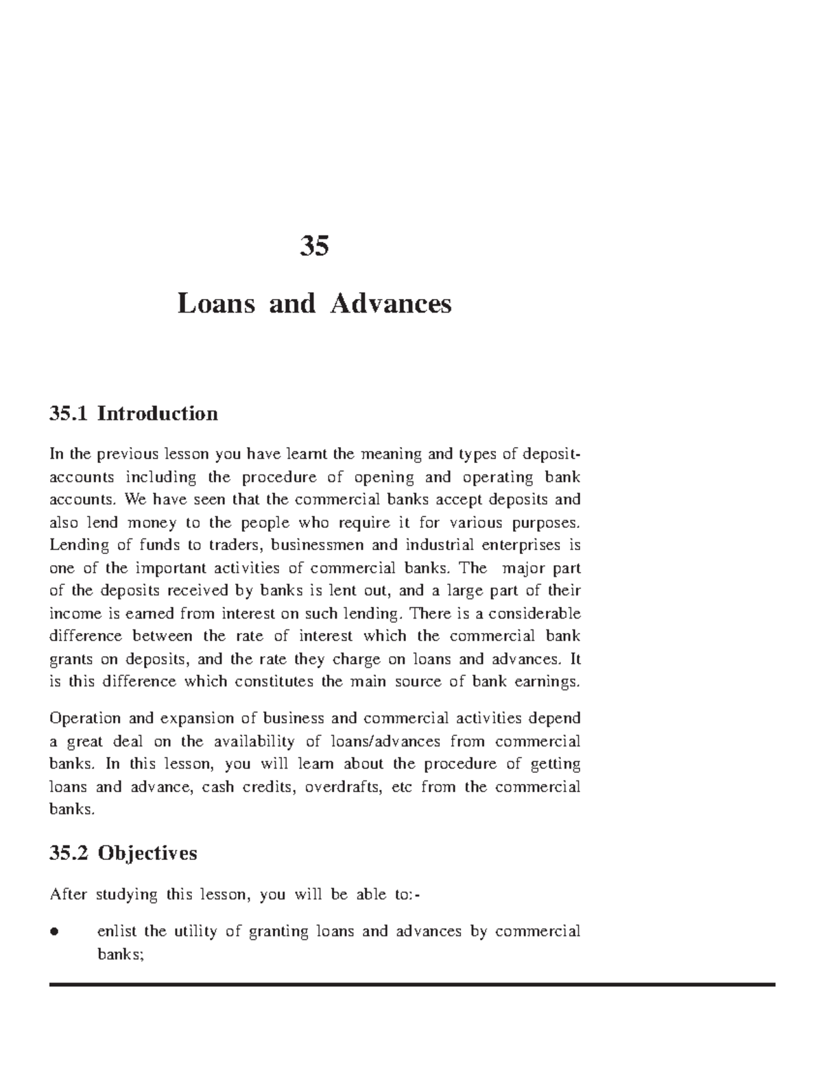 319-35 - acct - 35 Loans and Advances 35 Introduction In the previous ...