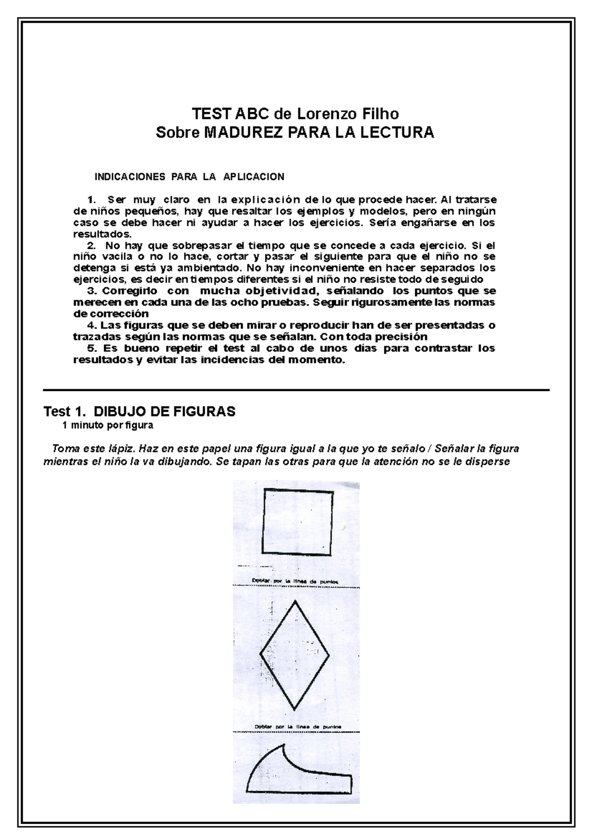 Test ABC- Manoel Laurence Filho - TEST ABC de Lorenzo Filho Sobre ...