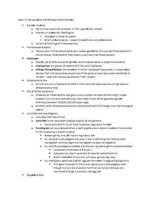 Required Homework Chapter 11 Structure of chromosomes - BSCI 222 ...