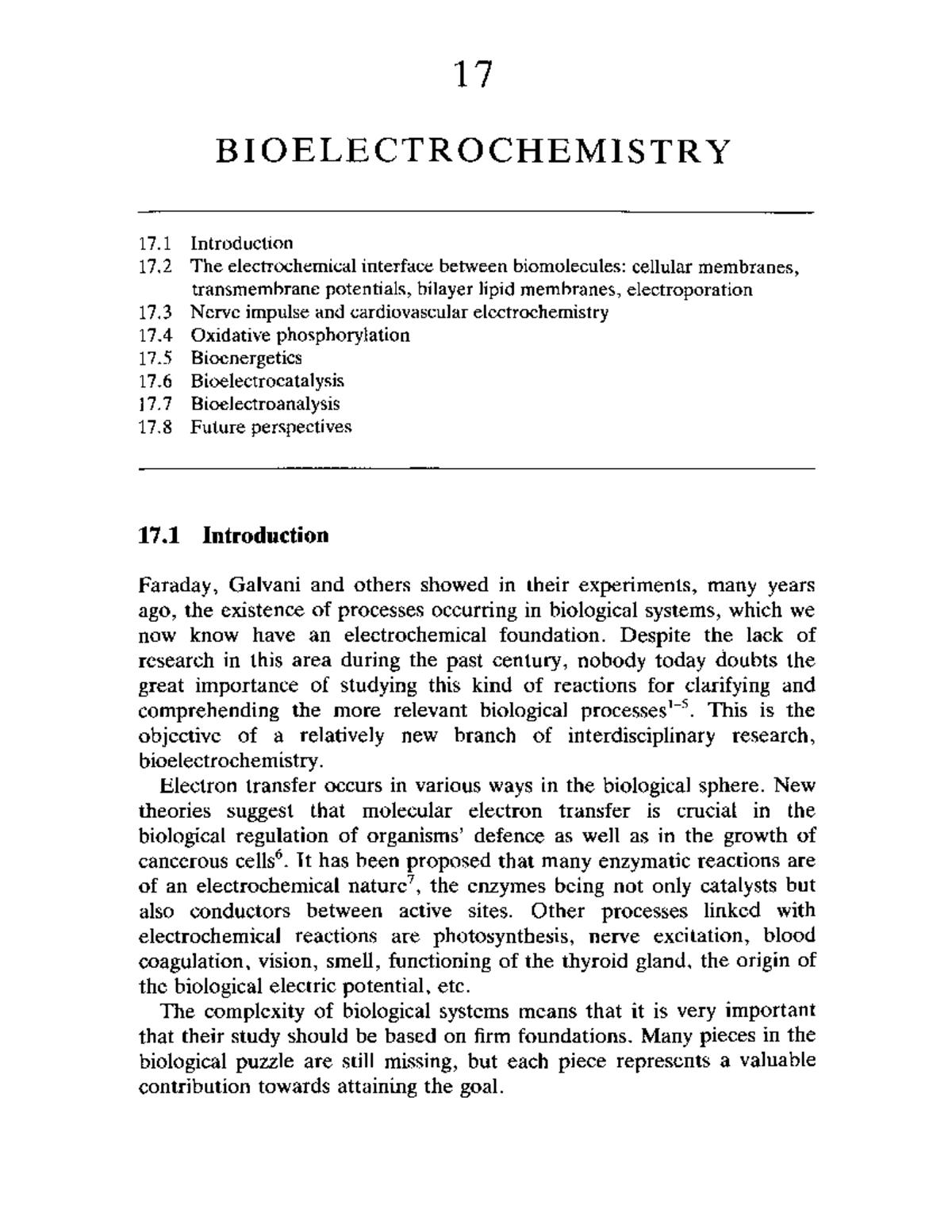 Bioelectrochemistry - Electrochemistry - Studocu