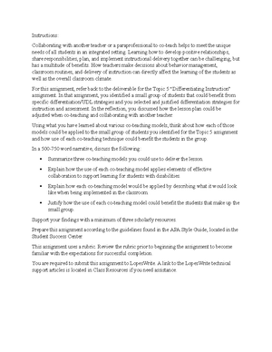 Topic 3 Assignment - EDU-354 Cognitive and Intellectual Development ...