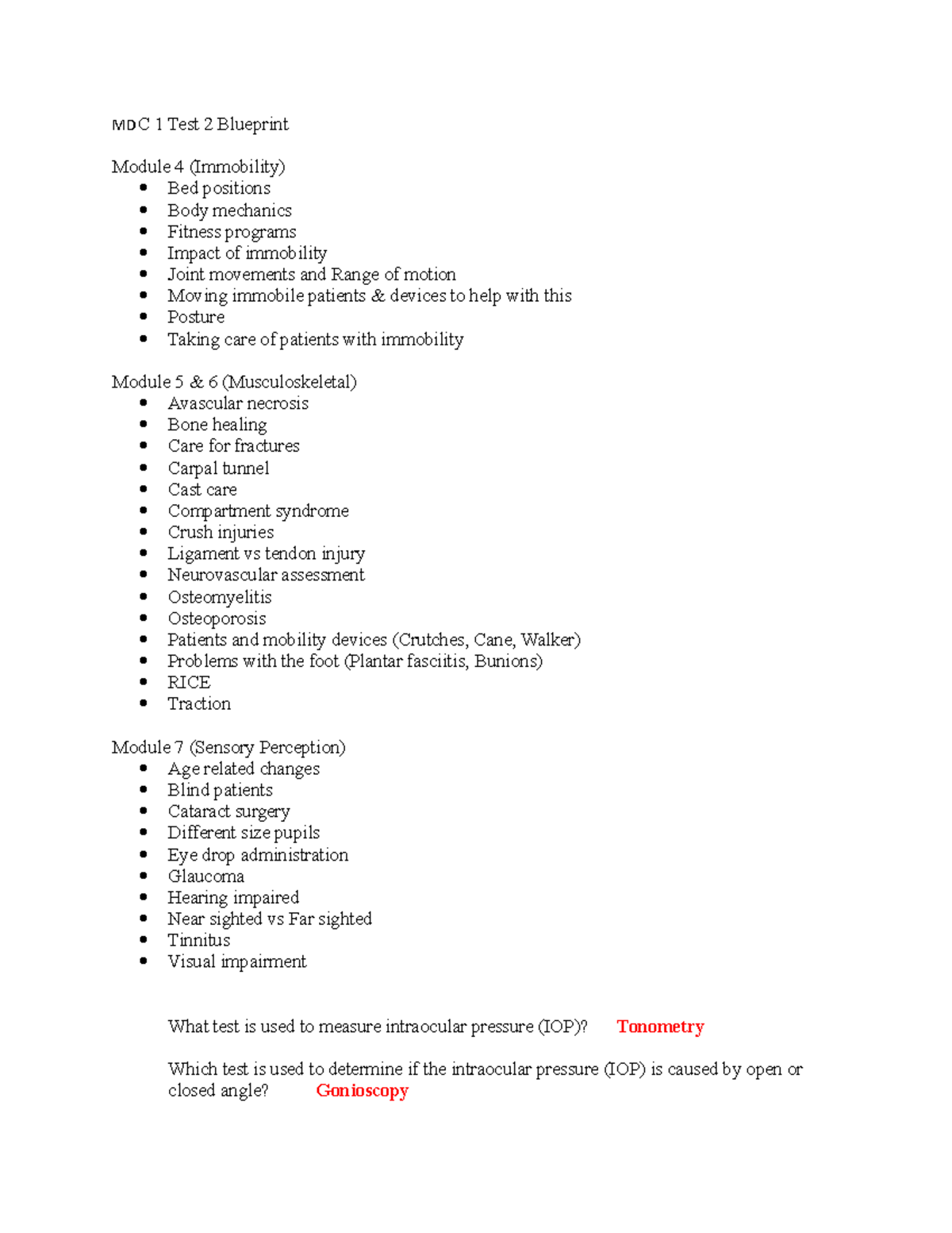 Heather MDC1 test 2 blue print - MDC 1 Test 2 Blueprint Module 4 ...