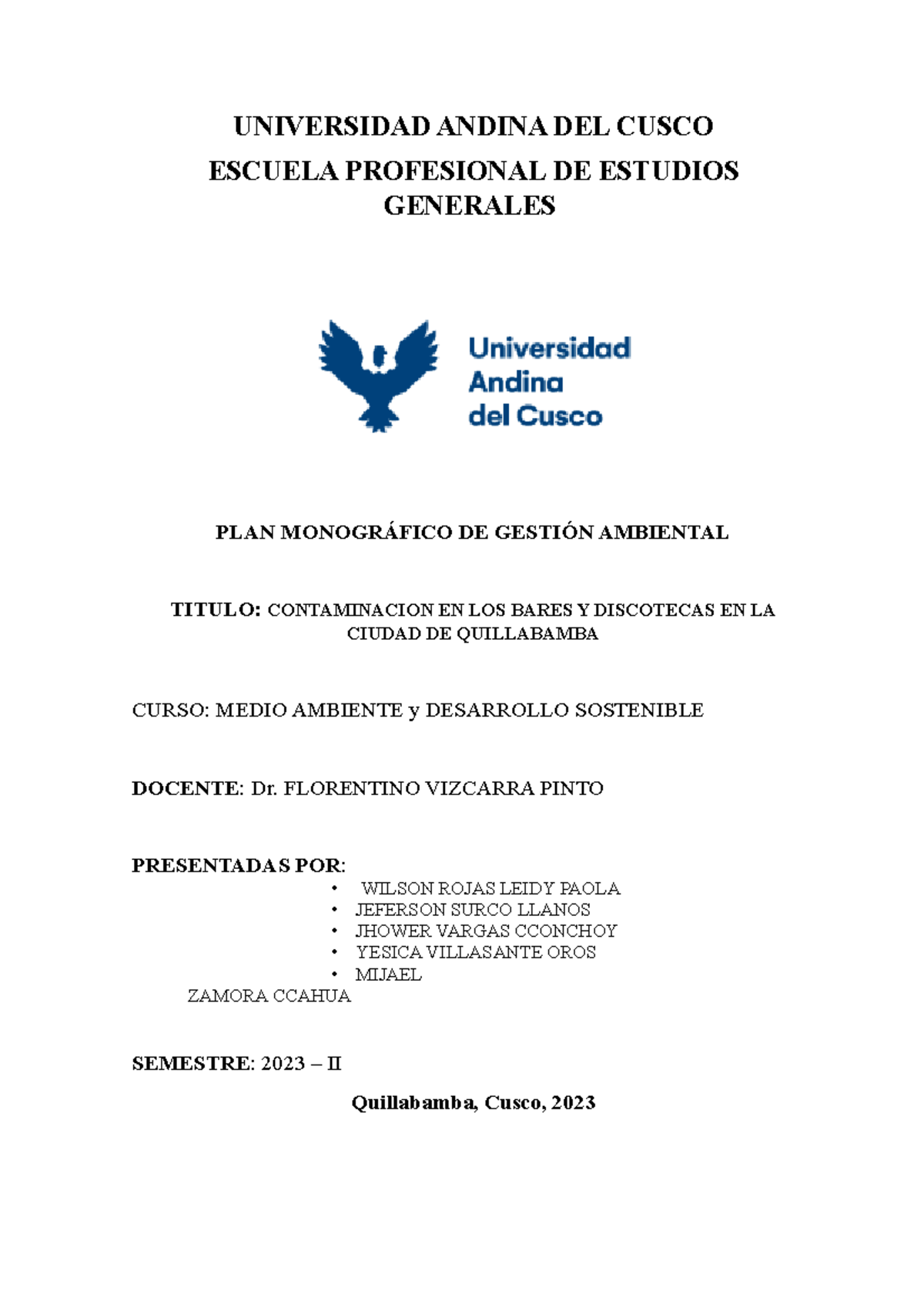 Norma e020 cargas - UNIVERSIDAD ANDINA DEL CUSCO ESCUELA PROFESIONAL DE ...