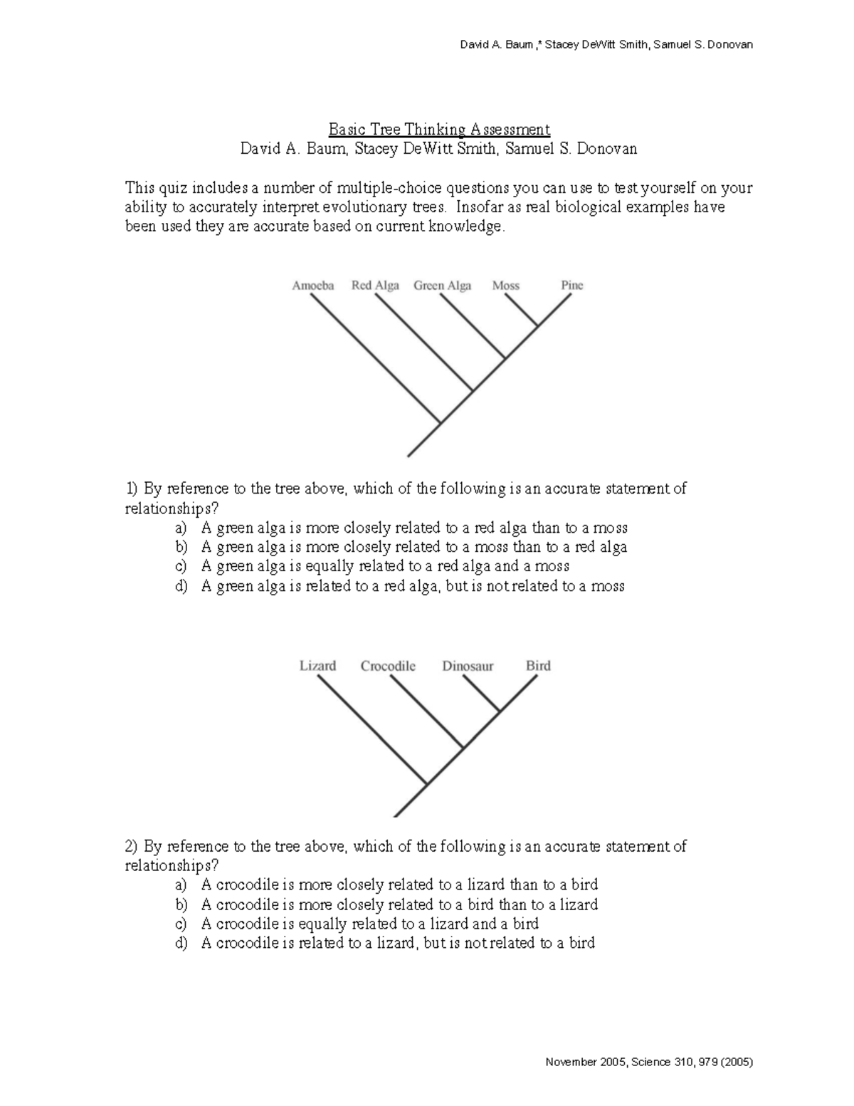 2 Tree Thinking Practice Problems Su18 - David A. Baum,* Stacey DeWitt ...