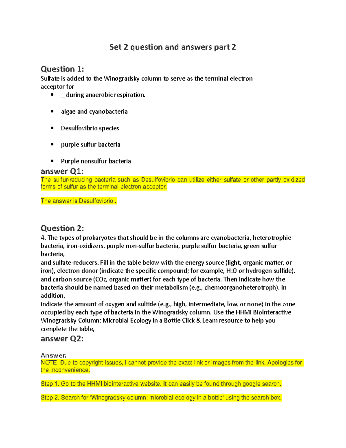Set 2 question and answers part 2 - Set 2 question and answers part 2 ...