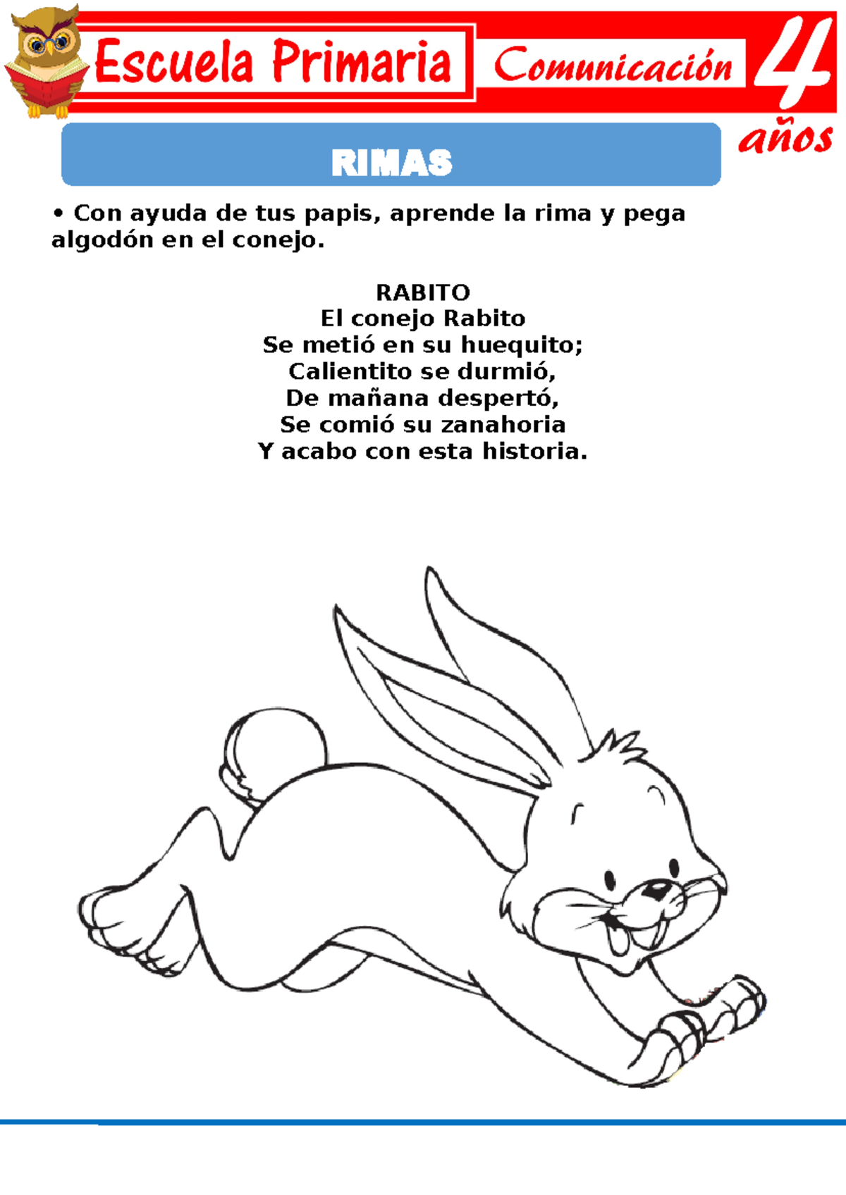 Rimas-para-Ninos-de-4-Anos - Con ayuda de tus papis, aprende la rima y ...