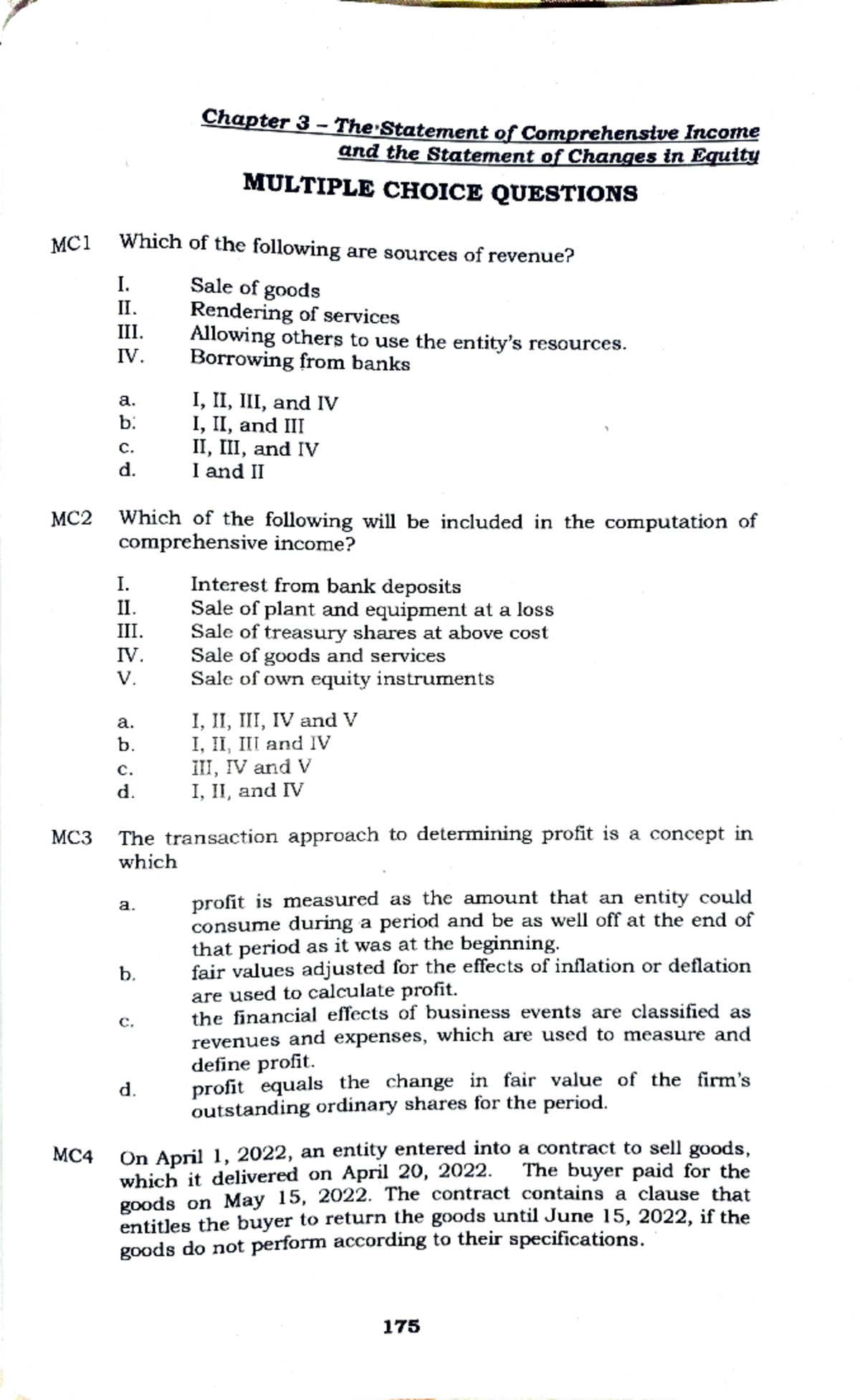 SCI. MCQs (IFR book) - Mcqs from IFR - MC MC MC MC Which of the ...