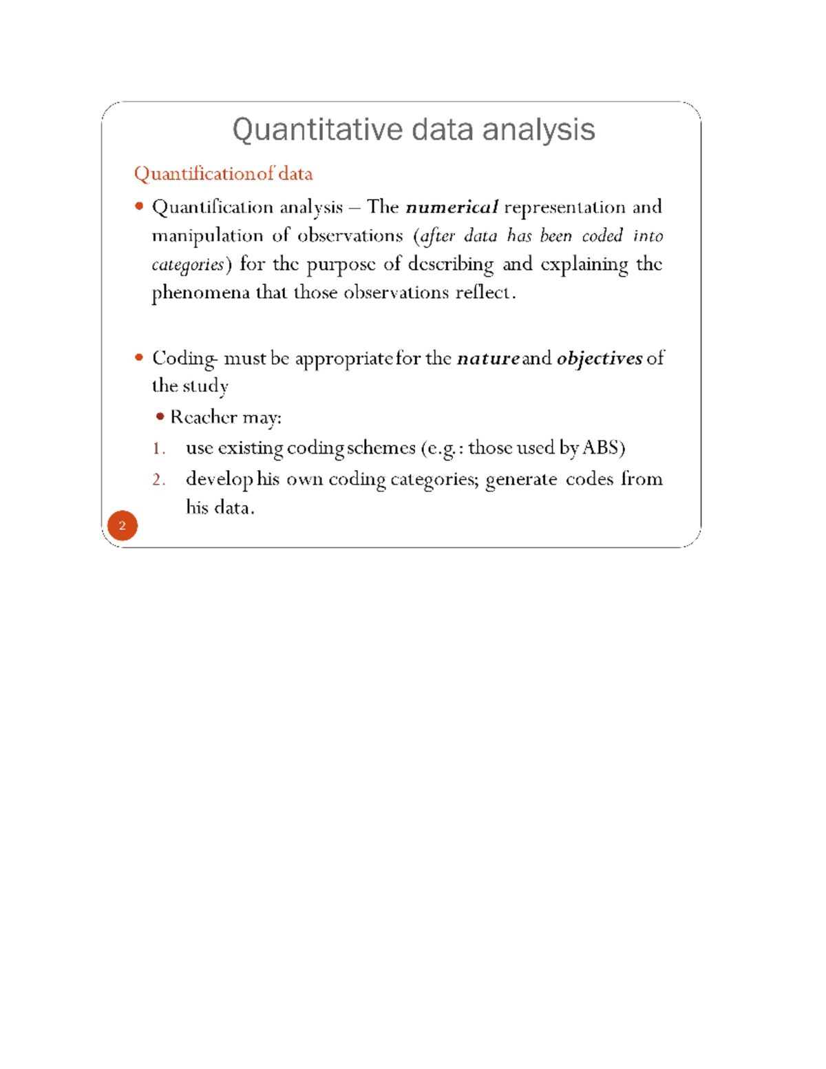 Quantitative data analysis - Methoden en Technieken 2 - Studocu