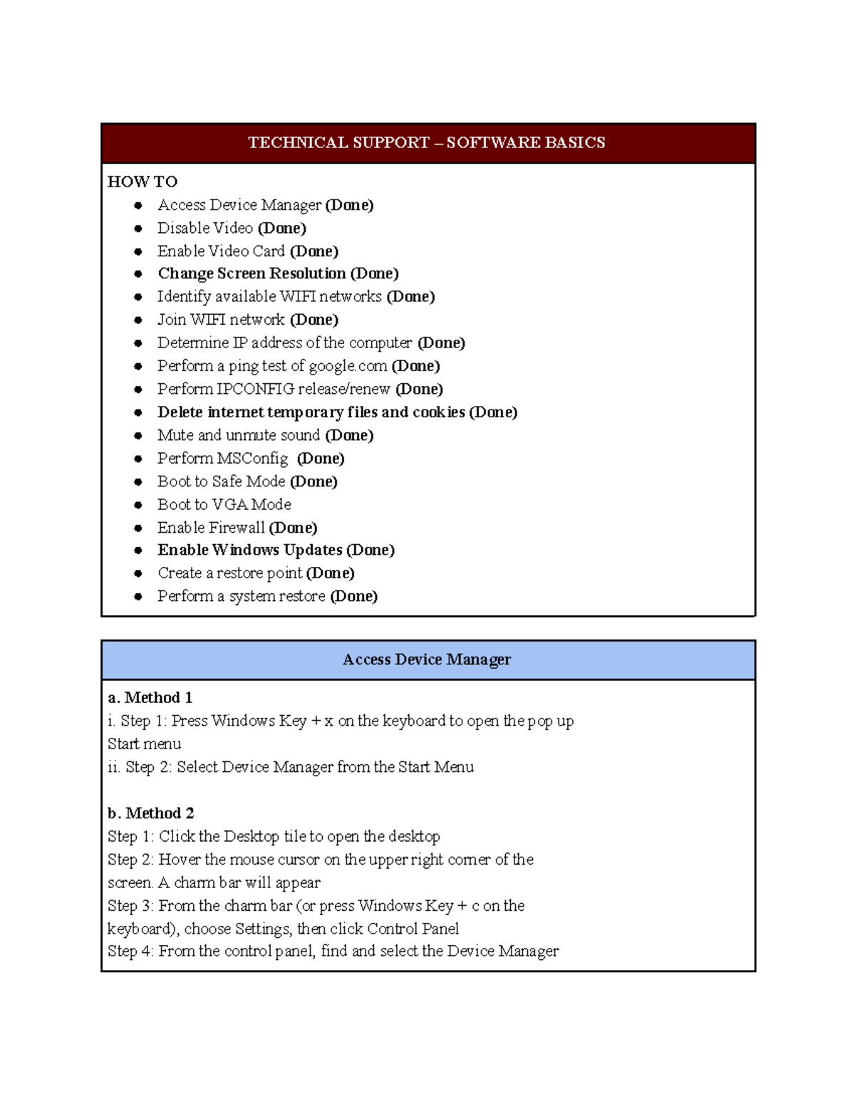 Basic Troubleshooting Steps - TECHNICAL SUPPORT – SOFTWARE BASICS HOW ...