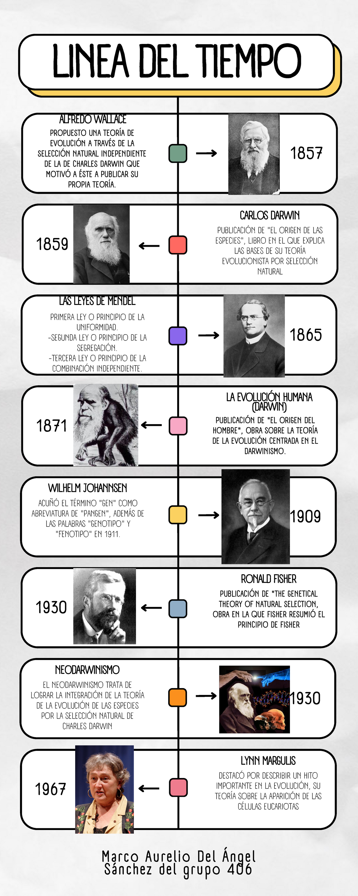 Infografia Línea del Tiempo Historia Timeline Doodle Multicolor - 1857 ...