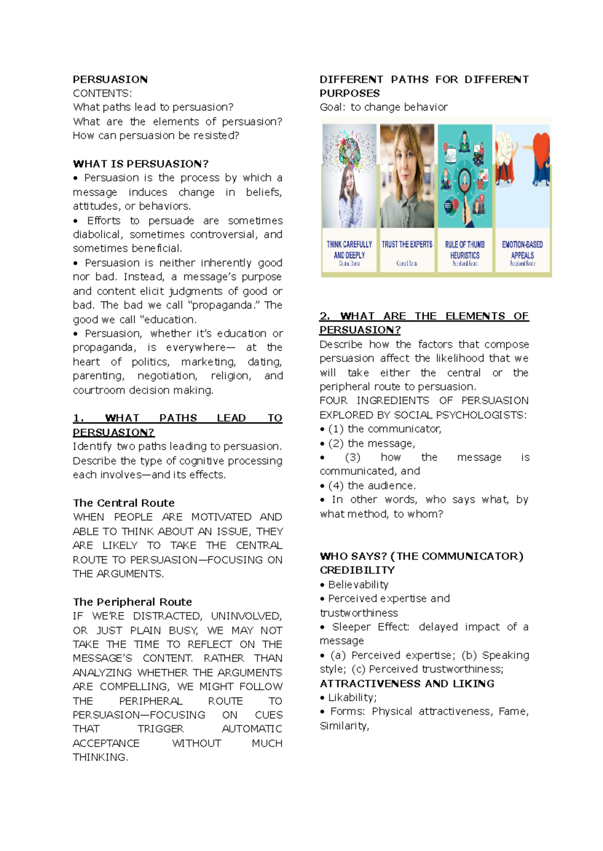 Persuasion - Social Psychology by Myers and Twenge - PERSUASION ...