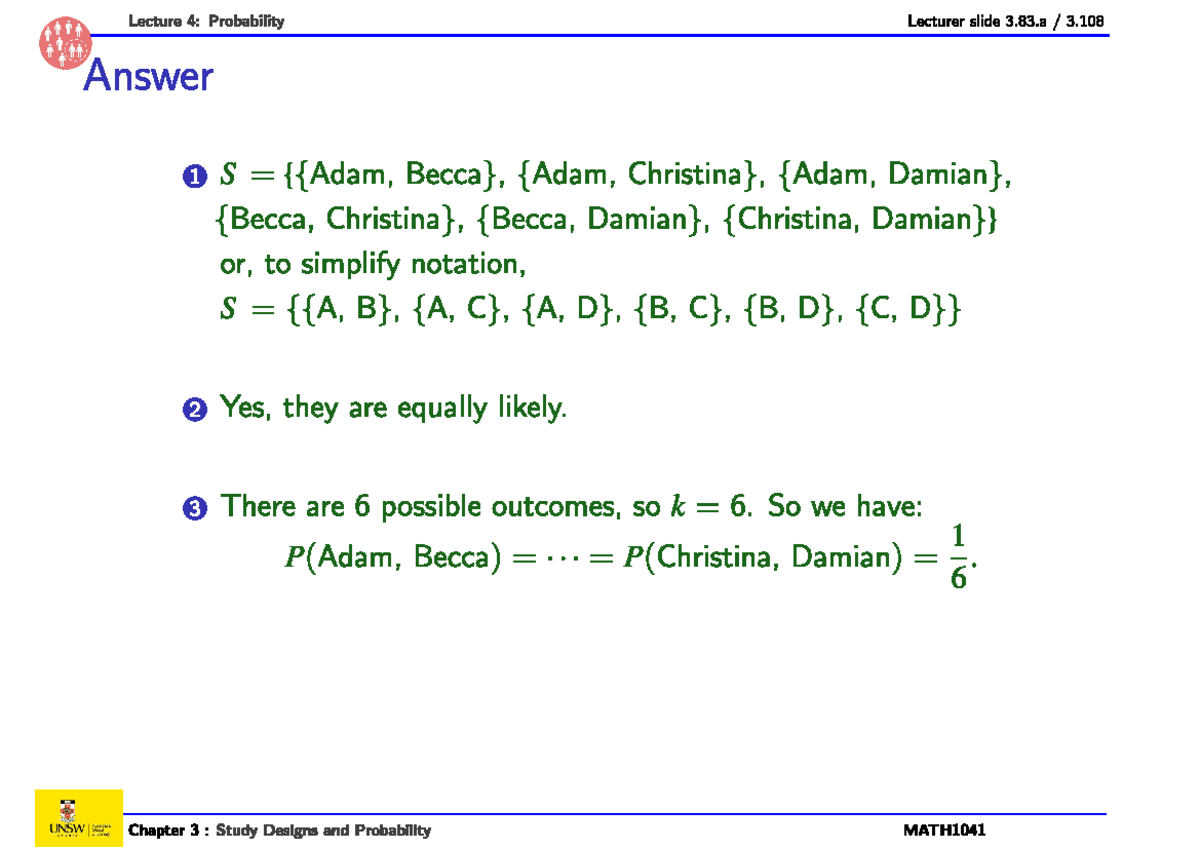 Solutions to Slide 3 - MATH1041 - Studocu