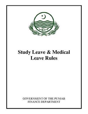 Study Leave AND Medical Leave Rules 0 - Study Leave & Medical Leave ...