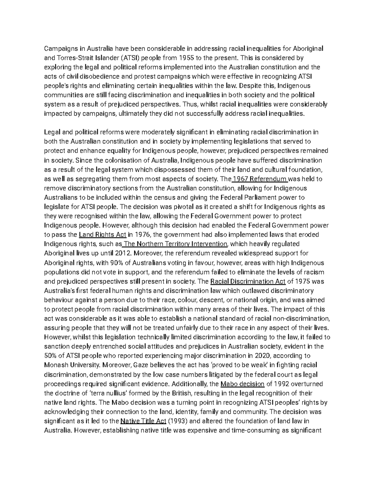 Effectiveness of Campaigns in Australia in addressing racial ...